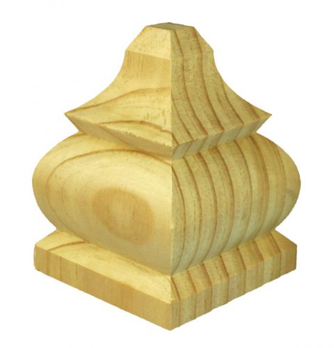 Square Fence Post Capital 85mm Diameter