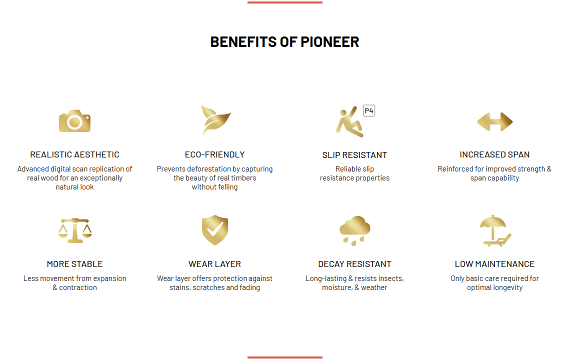 Pioneer Blackbutt Composite Decking | Natural Timber Look