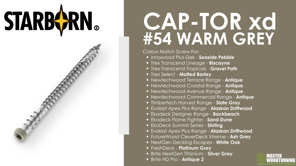 Starborn Composite Deck Screws | Colour Matched Perfection